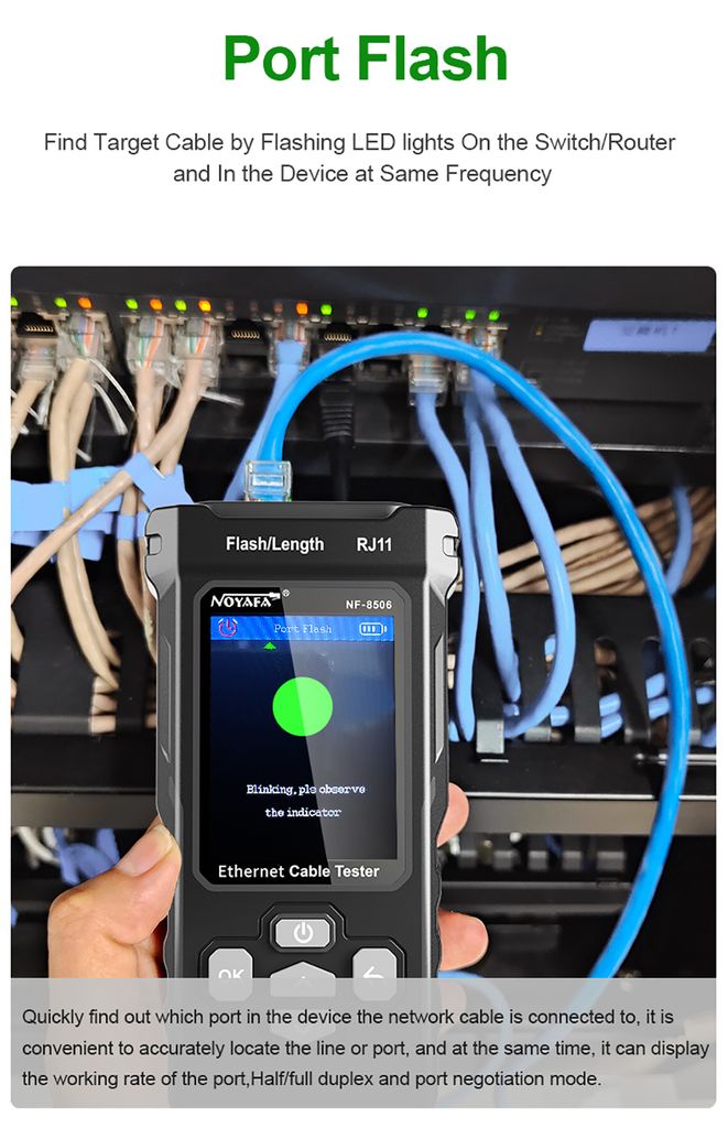 NOYAFA NF-8506 LCD Digital Network Cable | Kaufland.de