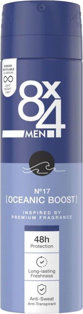 8x4 Oceanic Boost Men No. 17 Dezodorant, 150 ml (PRODUKT Z