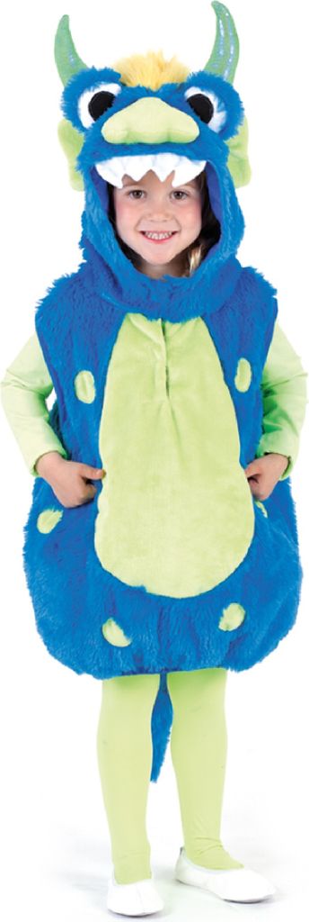 Oh2012-104-110 blau Rona Kinder Monster Weste Kostüm