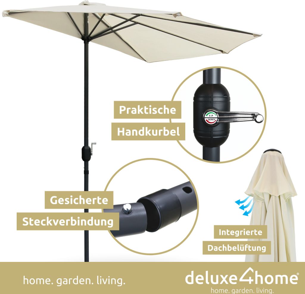 Wunderschöne Sonnenschirm Halbrund Dänisches Bettenlager Ebenbild