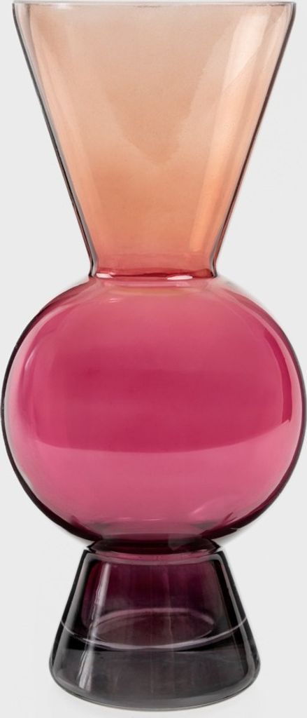 HOMLA VASEO Glasvase rosa und orange 7x25cm | Kaufland.de