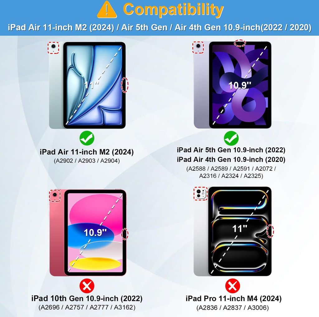 Fintie Hülle für iPad Air 11 Zoll M2 (2024), | Kaufland.de