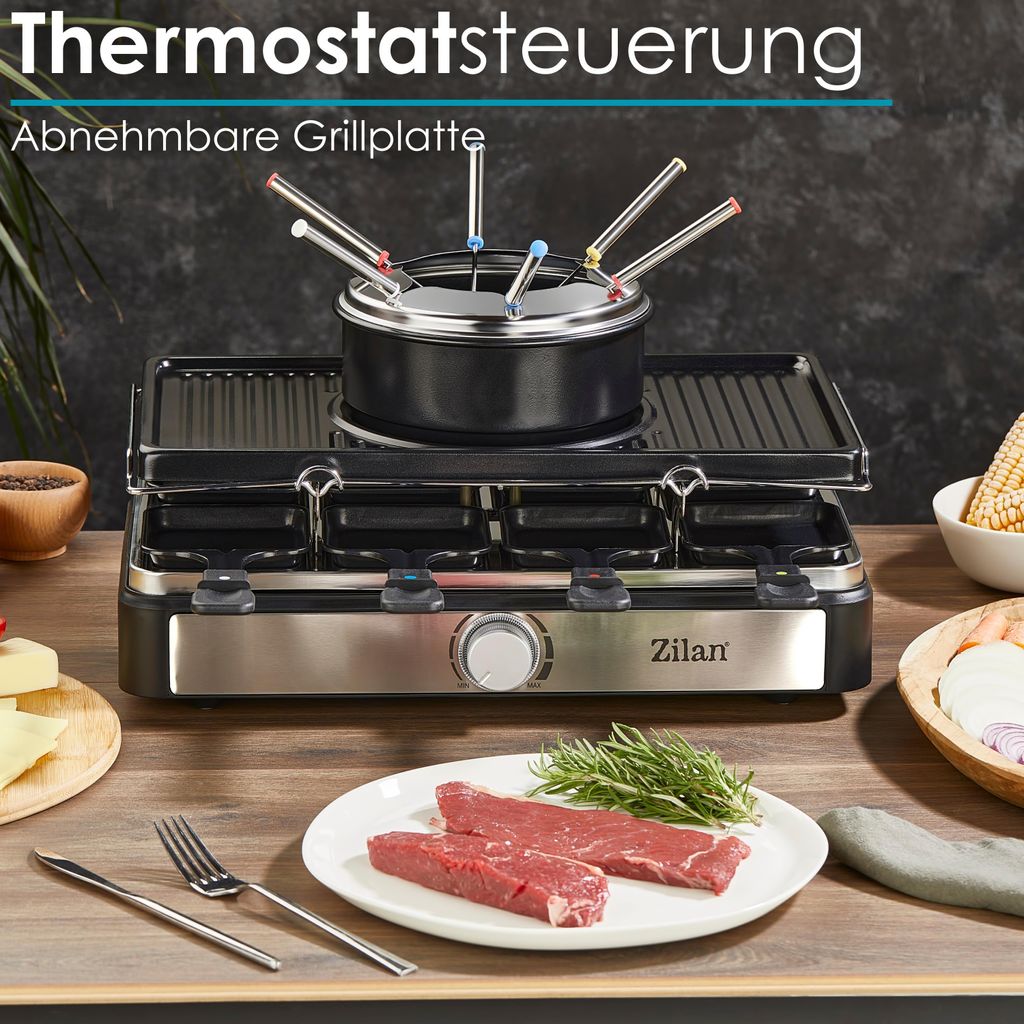 Gril Zilan raclette se sadou na fondue | | Kaufland.cz