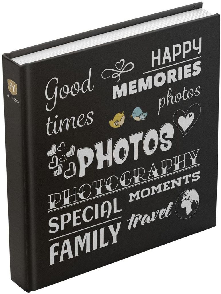 Henzo Jumbo fotoalbum Wording černé 30x30 cm | Kaufland.cz