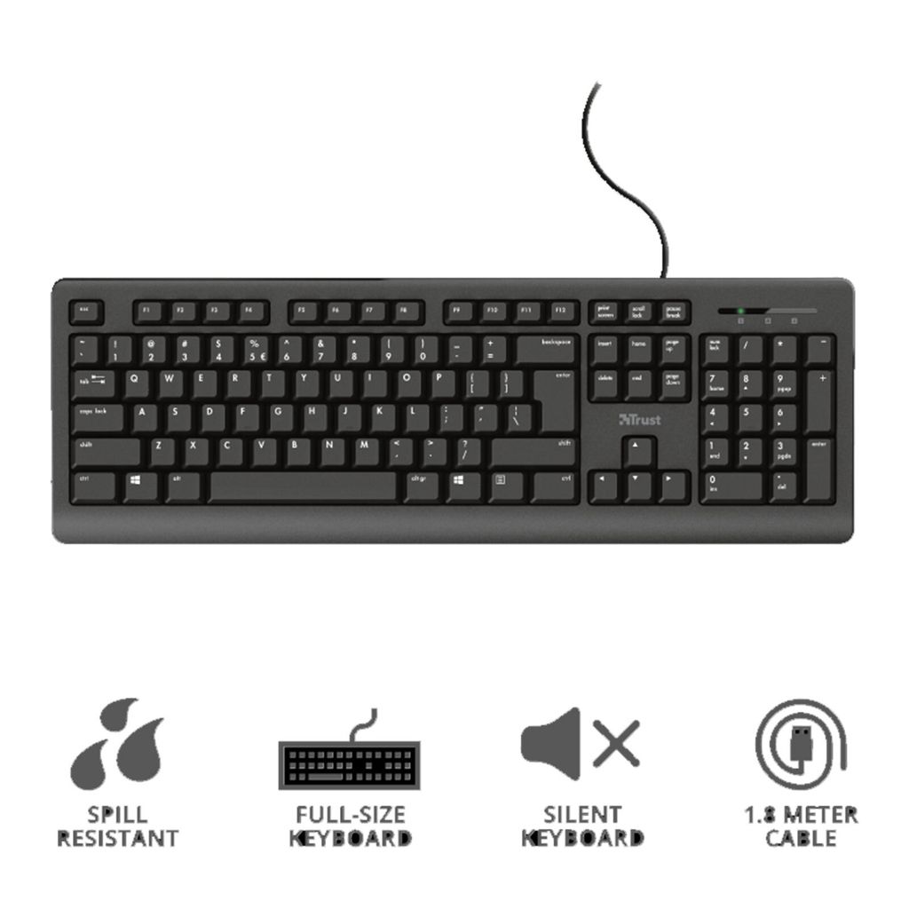 Trust Primo Keyboard USB German Black | Kaufland.cz