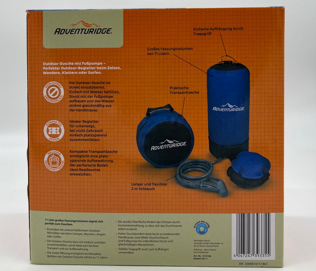 Adventuridge Outdoor Dusche Camping Surfen | Kaufland.de