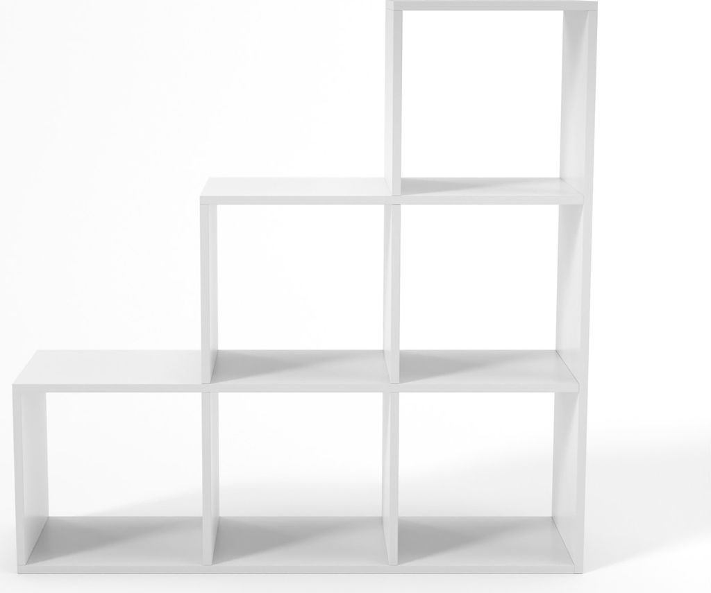 MIADOMODO® Treppenregal - Weiß, 6 Fächer, | Kaufland.de