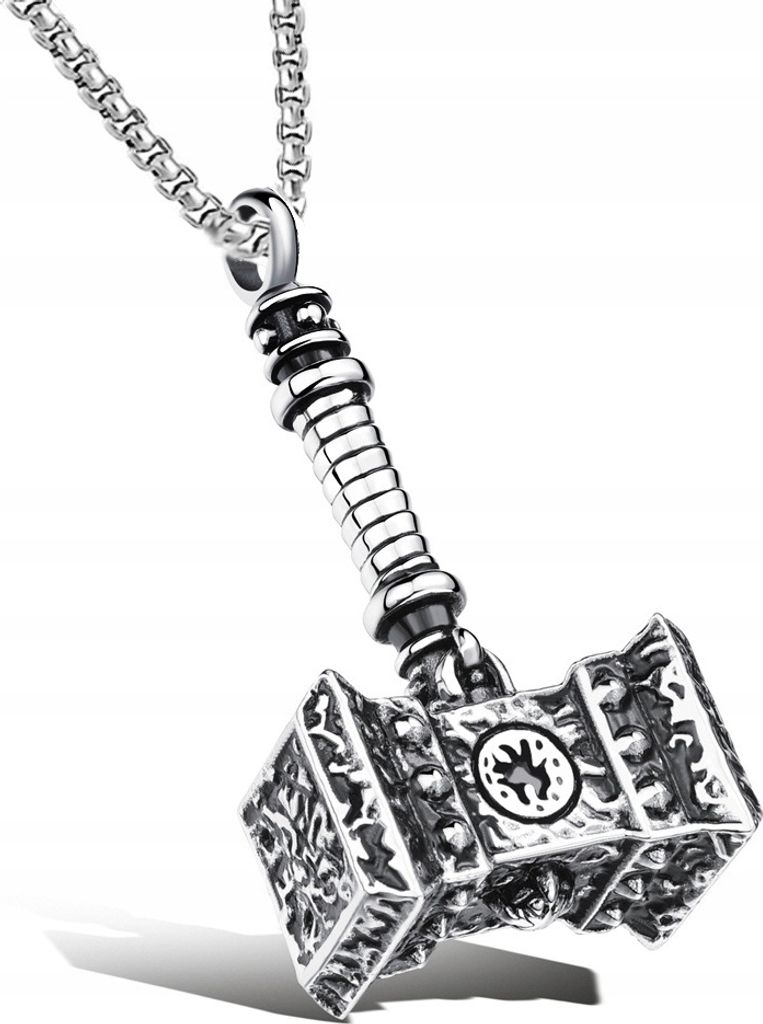 THOR Valknut NORDIC Náhrdelník s vikingským kladivem 306