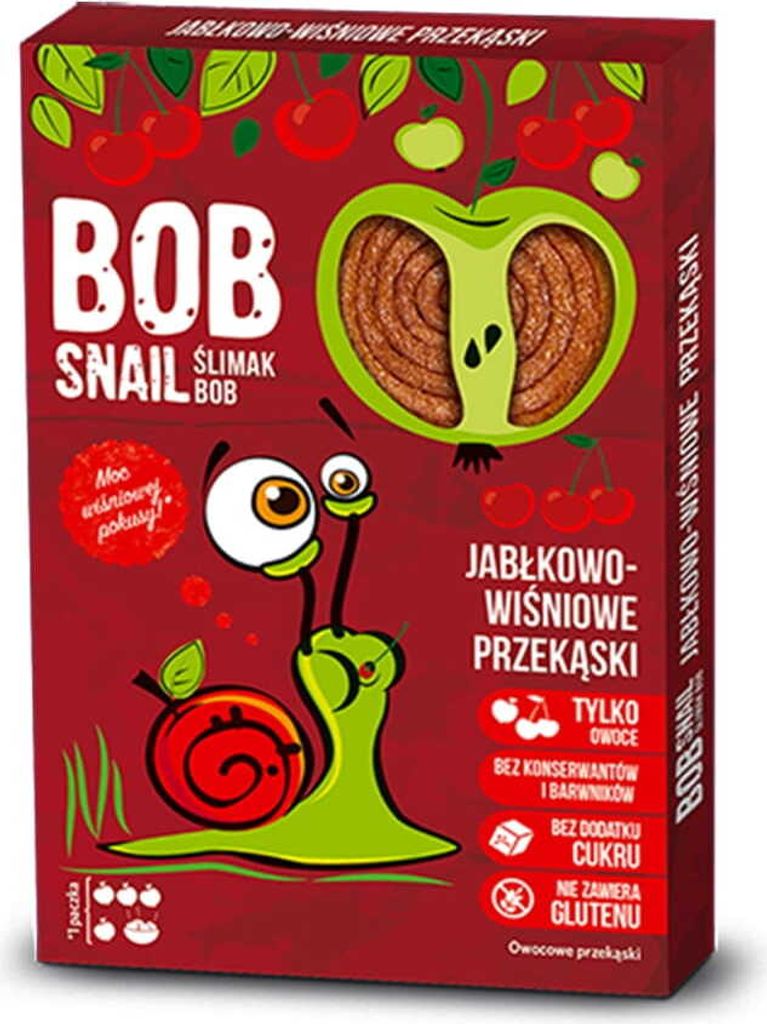 Jablkový snack - čerešňa 60g BOB SCHNECKE Bonbóny