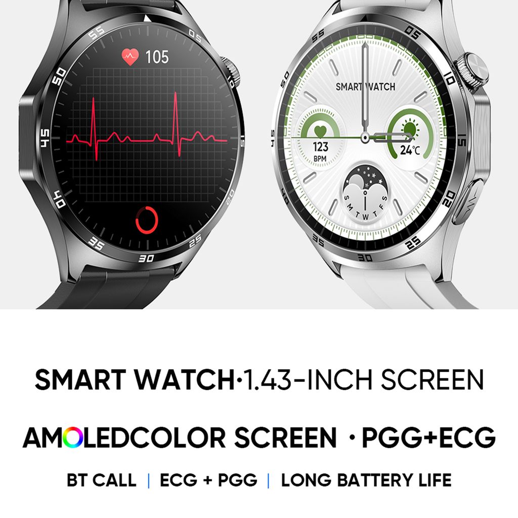 MT300 Smart Watch, 1,43 Zoll, Herzfrequenz- | Kaufland.de