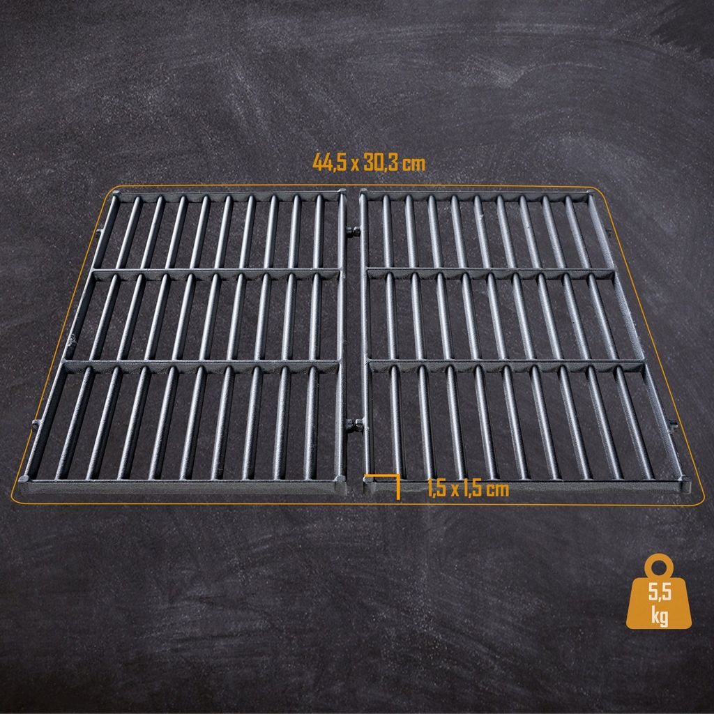 CLP Gusseisen Grillrost Set, Farbe:schwarz, | Kaufland.de