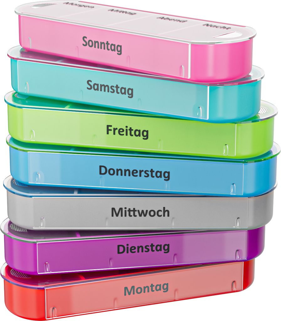 WELLGRO Tablettenbox für 7 Tage - Mit 4 | Kaufland.de