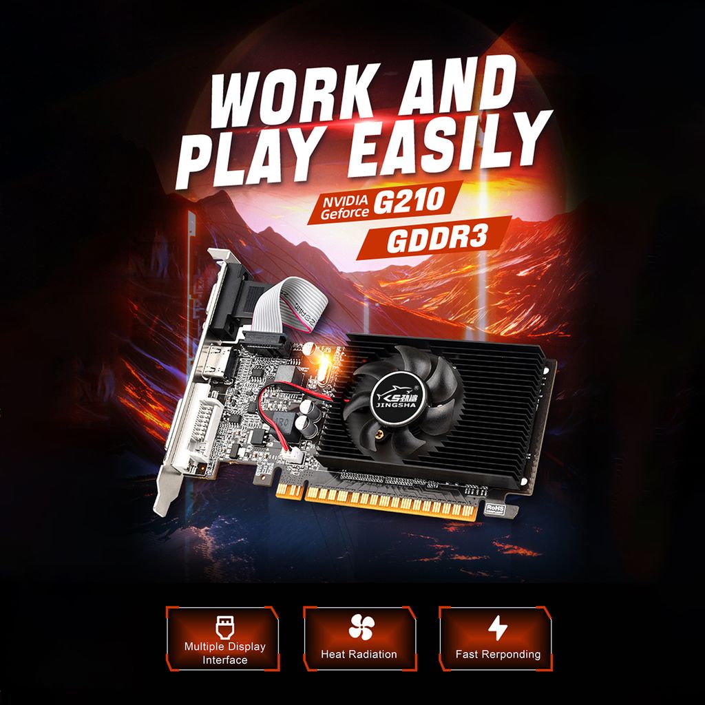JINGSHA GT210 Grafikkarte 1 GB/DDR3/64bit | Kaufland.de