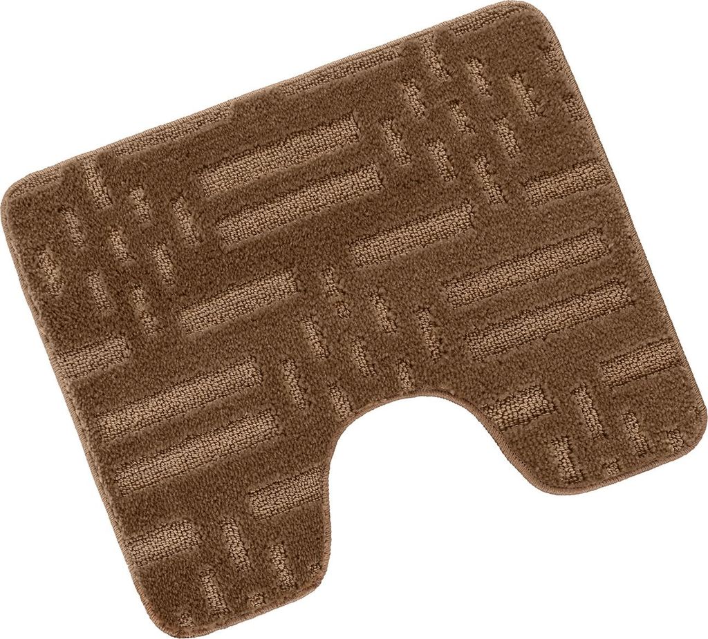 Predložka pred WC 60x50cm Bodky hnedé Kúpeľnové predložky