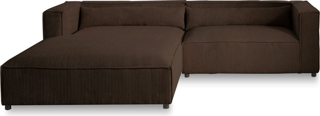 Lisa Design ELA, 4-Sitzer Ecksofa links, aus Cordsamt,