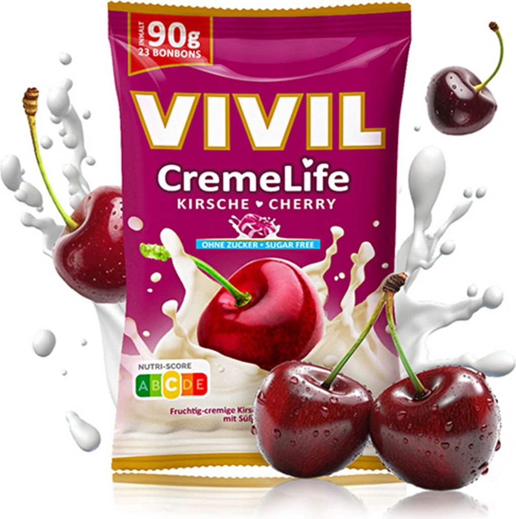 Vivil Creme Life višňové ovocné pastilky bez | Kaufland.sk