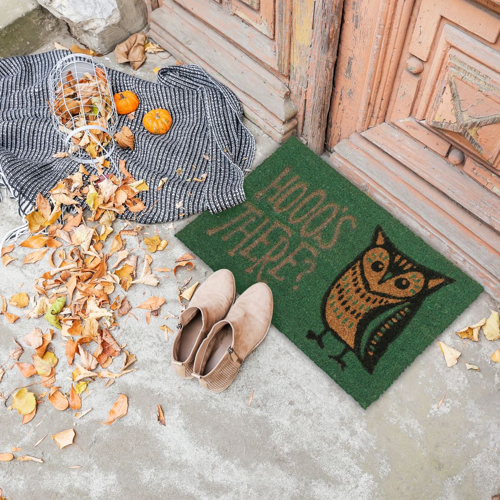 relaxdays Kokosová rohožka Sova "Hooo's | Kaufland.cz