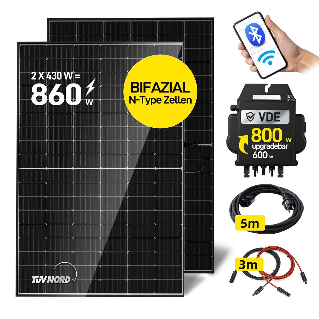 Balkonkraftwerk 800W Mini-Solaranlage mit | Kaufland.de