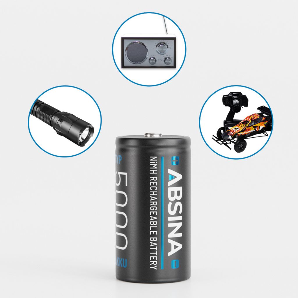 ABSINA 8x Batterien C Baby LR 14 | Kaufland.de