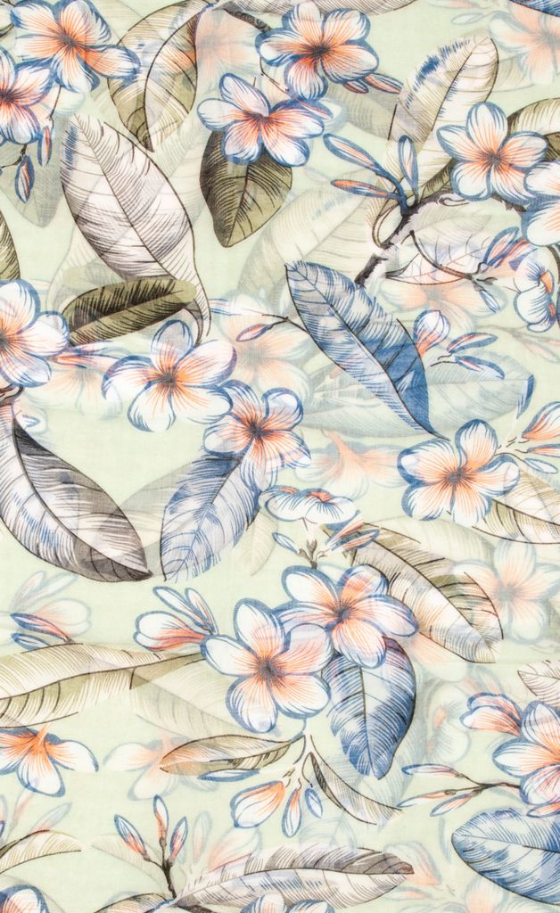 Faera Damen Schal mit tropischen Blüten | Kaufland.de