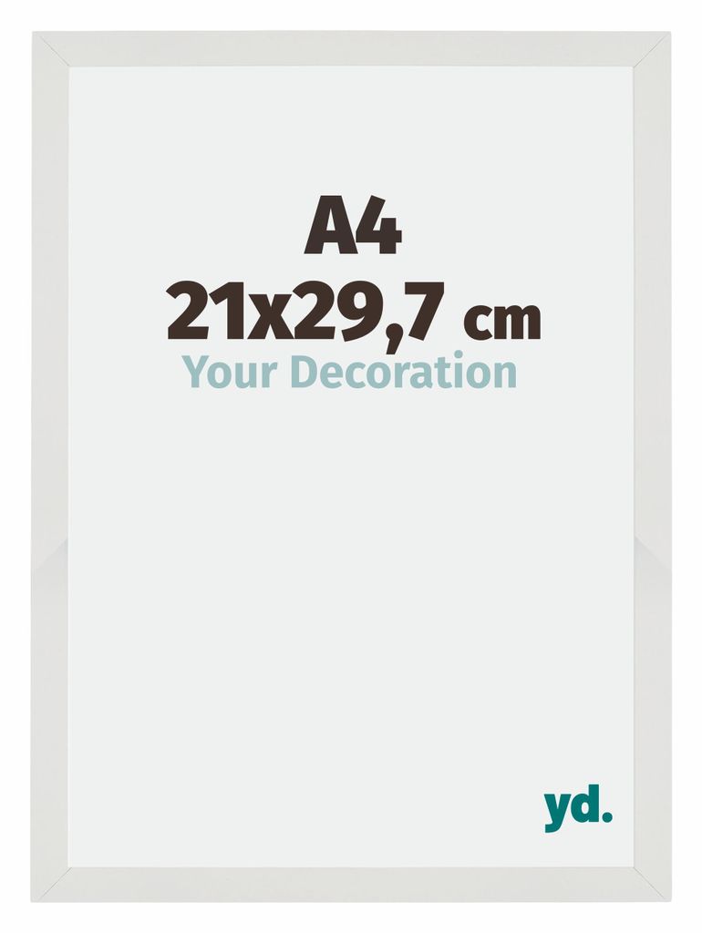 Bilderrahmen 21x29.7cm DIN A4 Weiss Matt MDF | Kaufland.de
