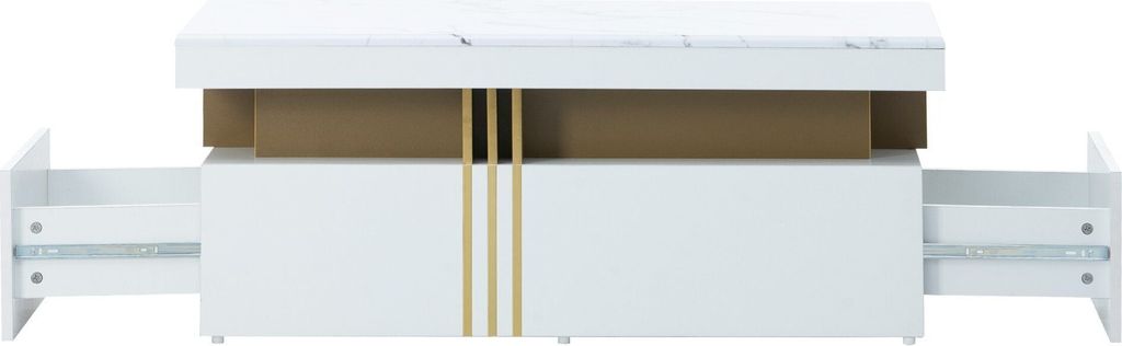 Weiß Moderner rechteckiger Couchtisch mit | Kaufland.de