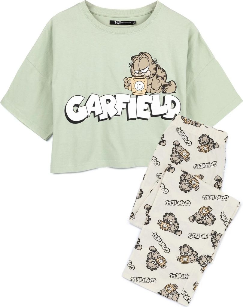 Garfield - Dámské pyžamo s dlouhými kalhotami NS6883 (XL)