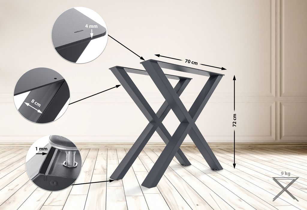 CLP Stoly Swift stolové nohy, čtvercový | Kaufland.cz