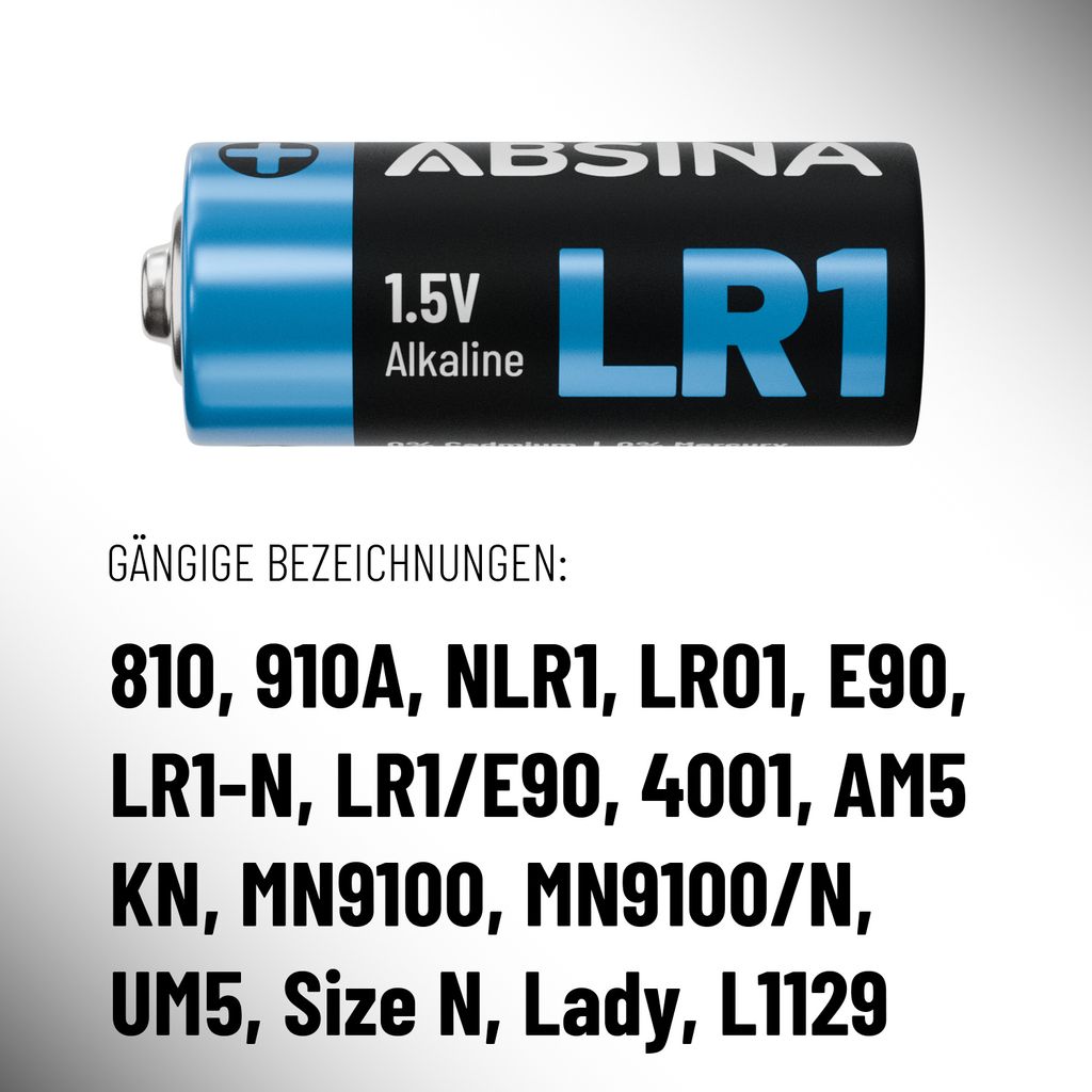 ABSINA 8x Batterie LR1 N Lady für | Kaufland.de