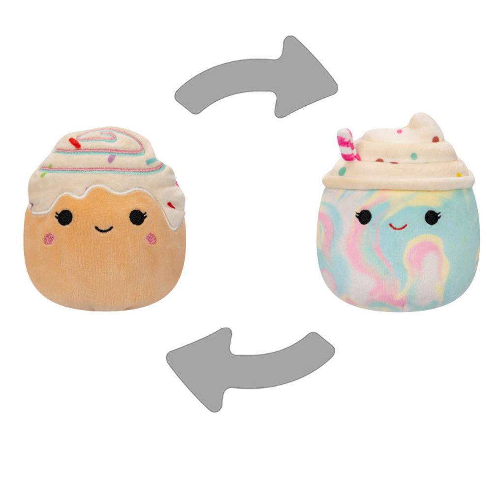Squishmallows 2in1 Frappé Kelen und Cinnamon Roll Rease