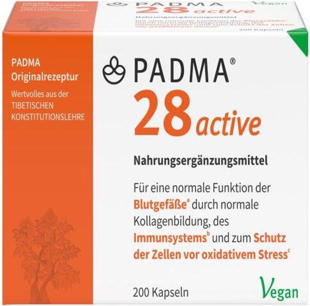Padma 28 aktívnych kapsúl 200 ks Výživové doplnky