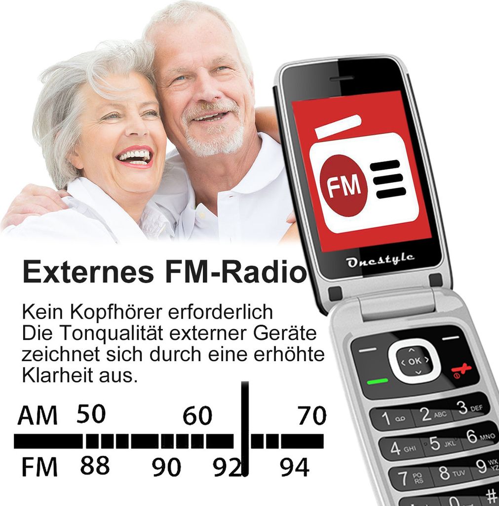 Onestyle Silver Plus flipový mobilní telefon | Kaufland.cz