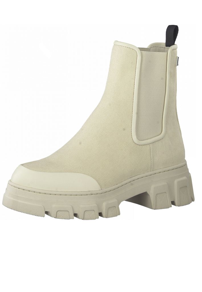 TAMARIS Damen Canvas Chelsea Boots Ivory | Kaufland.de