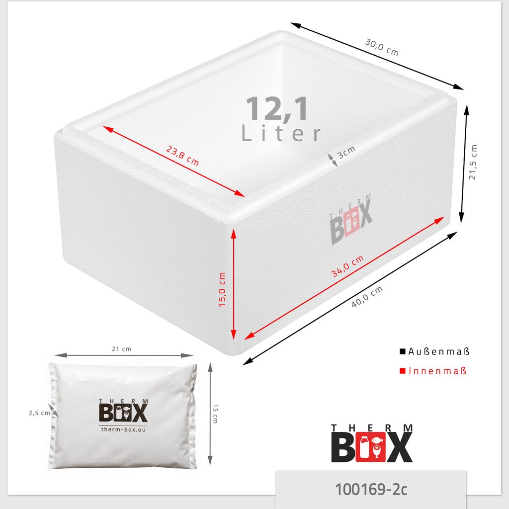 THERM BOX Styroporbox 12W mit 2x Kühlakku für | Kaufland.de