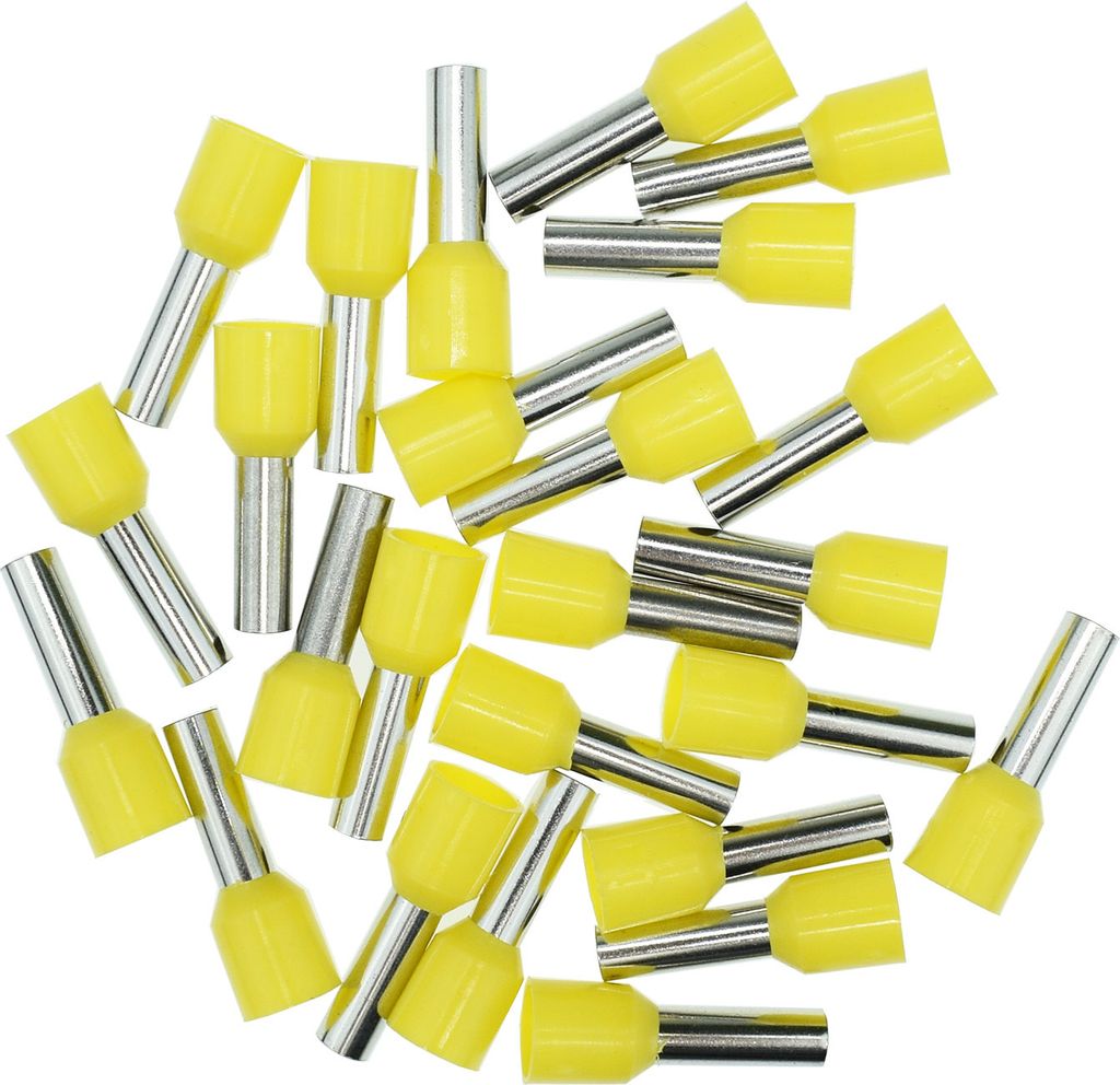 Embouts de câble 6,00mm² (jaune), isolés, 25 pièces