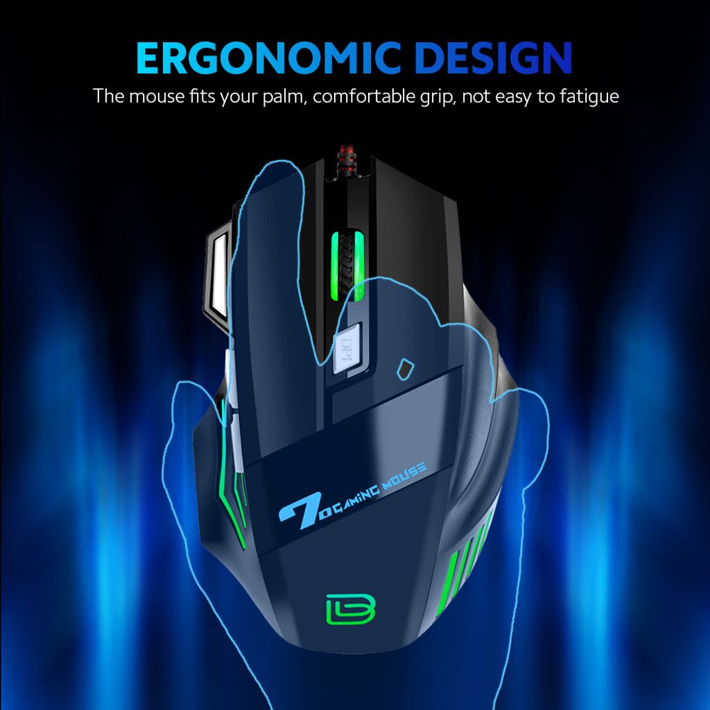BAJEAL G5 Wired Gaming Mouse RGB Barevná | Kaufland.cz