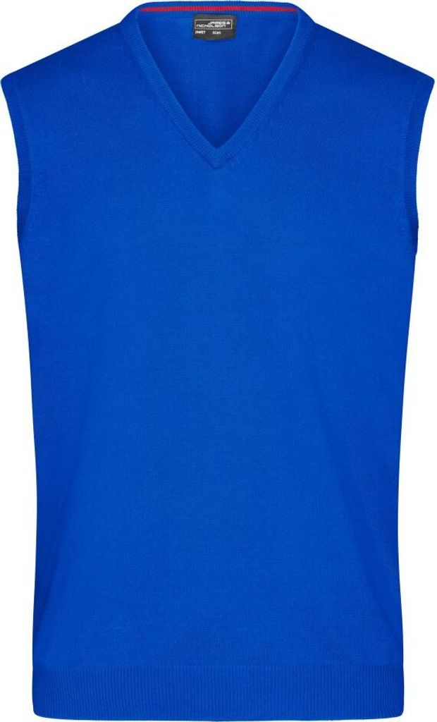 Klassischer Baumwoll-Pullunder royal, Gr. M Pullunder