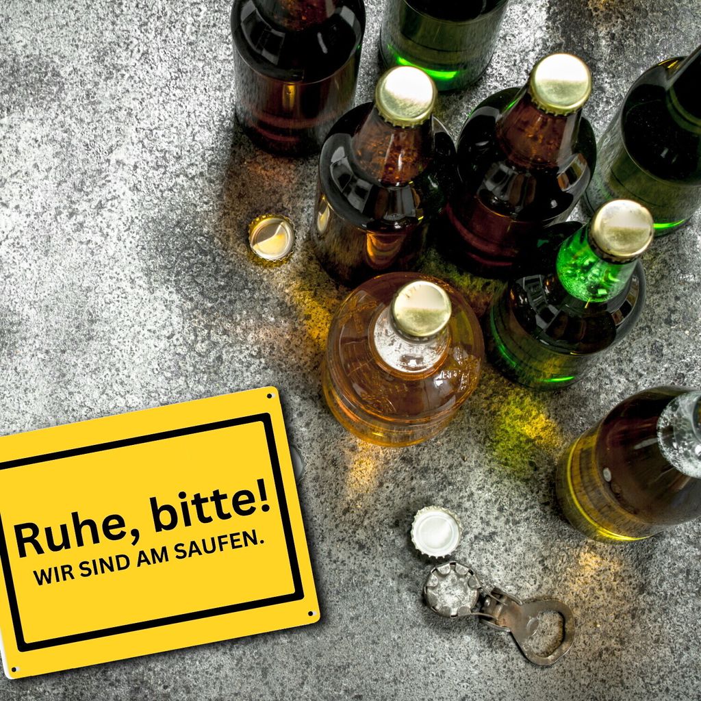 Ruhe bitte Metallschild XXL in 28x38 cm mit | Kaufland.de