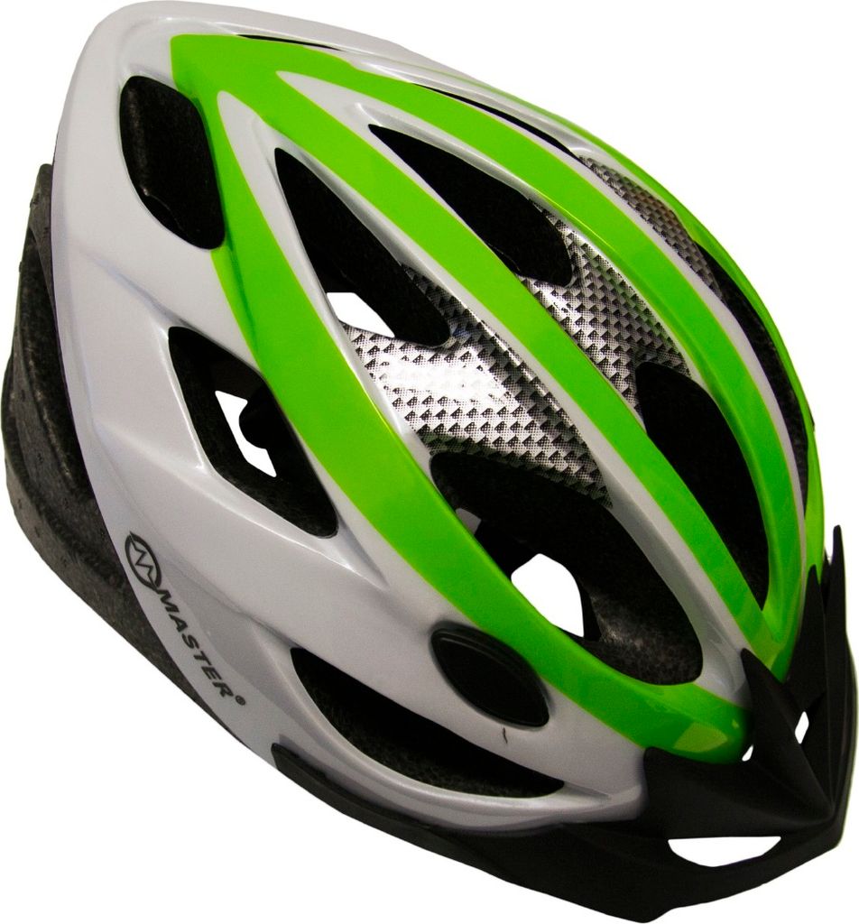 Cyklo přilba MASTER Force, M, zeleno-bílá | Kaufland.cz