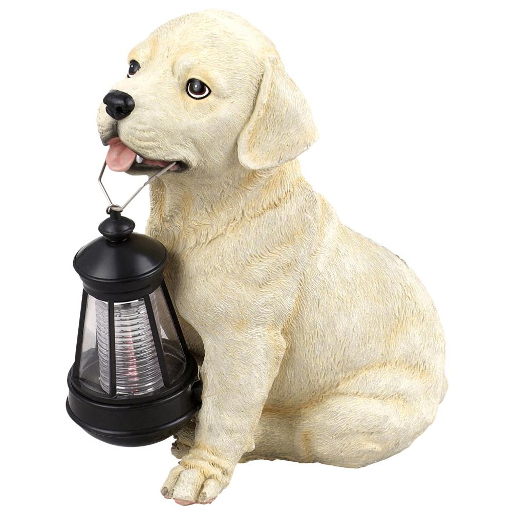 LED Solarleuchte, Hund Labrador mit Laterne, | Kaufland.de
