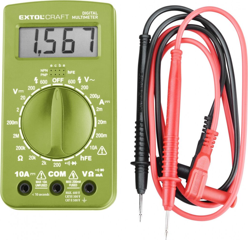 Extol Craft 600011 Multimeter digitální (U, | Kaufland.cz