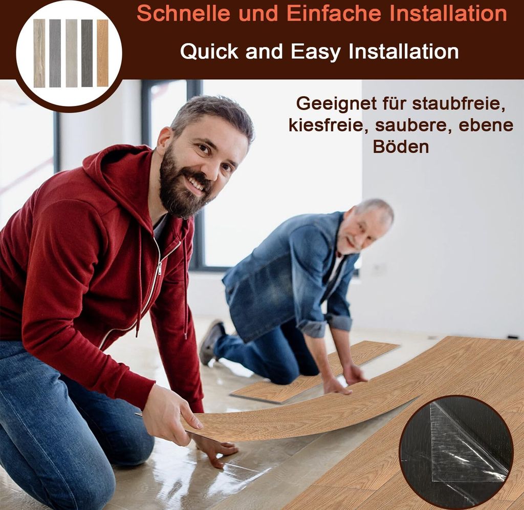 NAIZY PVC Bodenbelag Vinylboden Selbstklebend | Kaufland.de