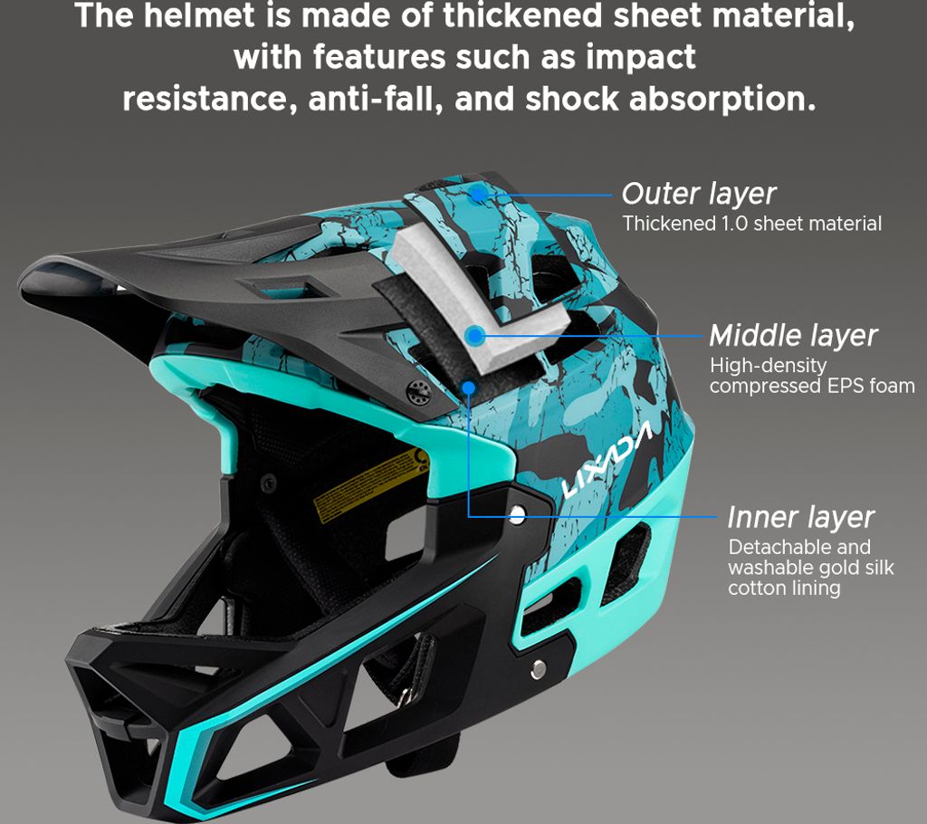 LIXADA Fahrradhelm, Mountainbike-Helm, | Kaufland.de