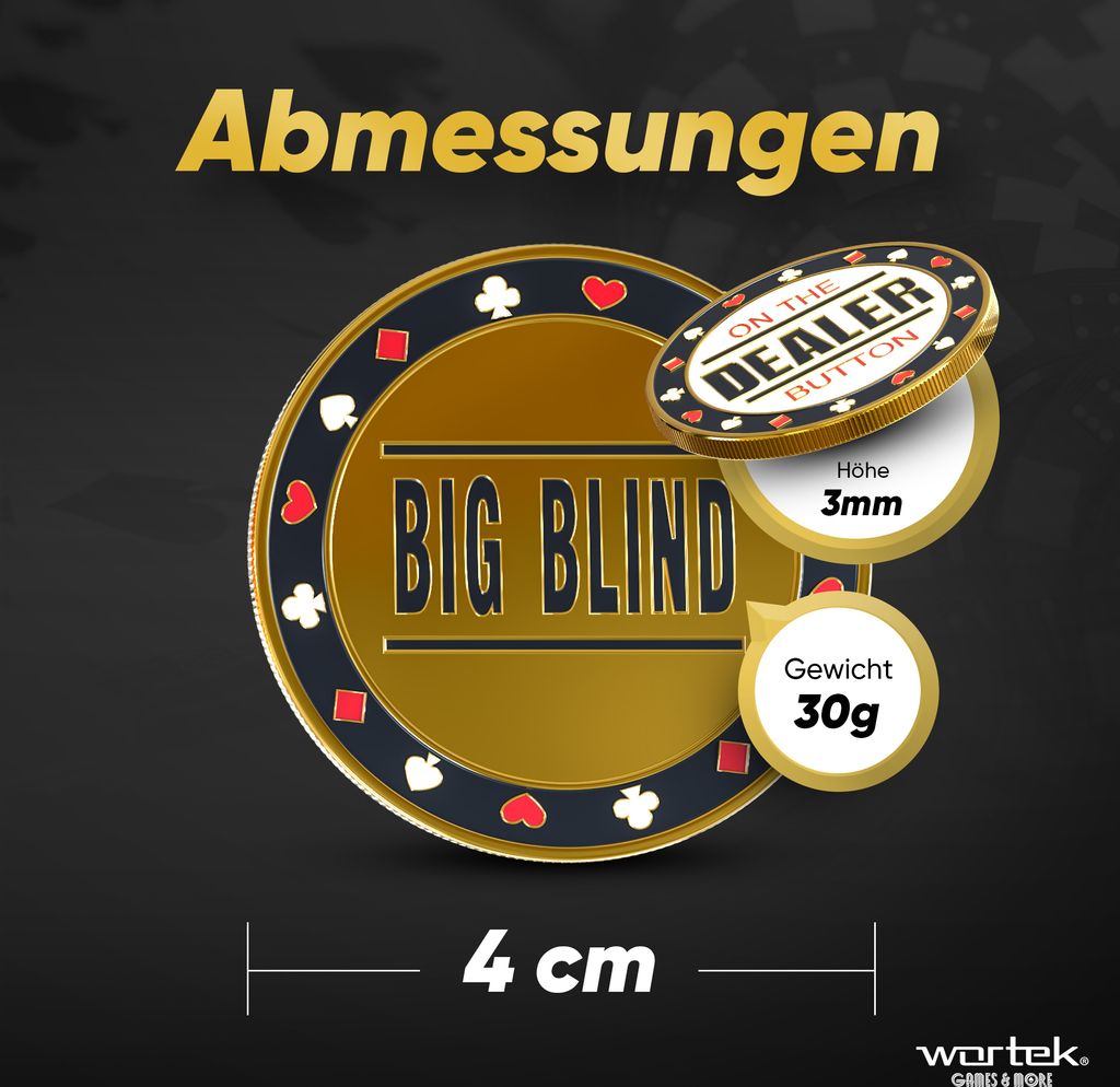 wortek Poker Button Set Dealer Button Set aus | Kaufland.de