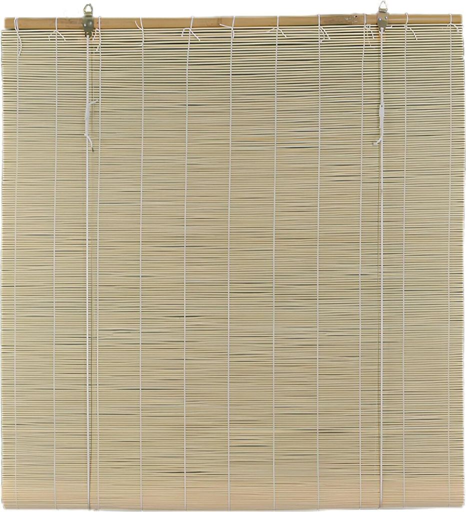 Store à tirage latéral en bambou Store à tirage latéral en