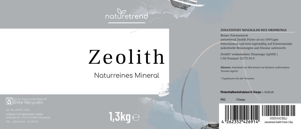 naturetrend Zeolith Pulver 1,3kg – Naturrein | Kaufland.de