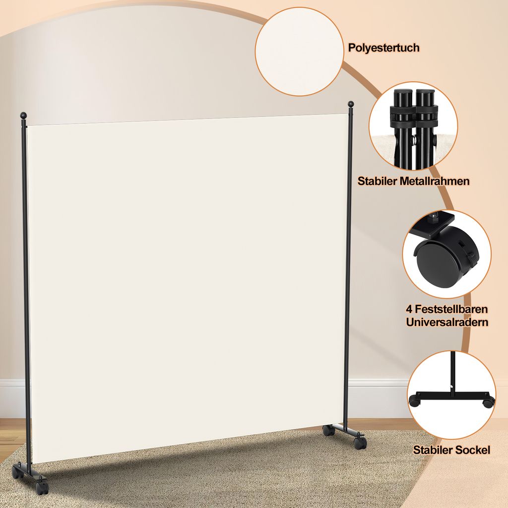 Yakimz paraván s kolieskami Sklápací | Kaufland.sk