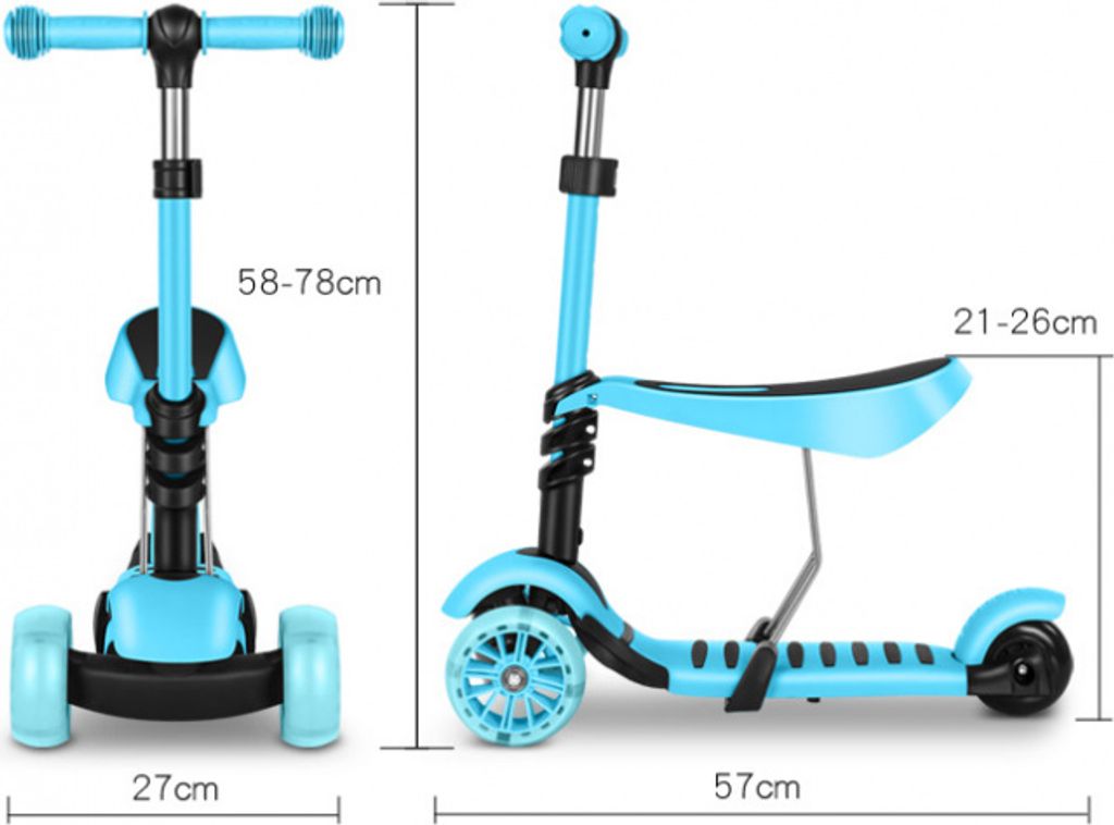 Kinder-Dreirad-Roller mit Sitz blau Dreiräder | Kaufland.de
