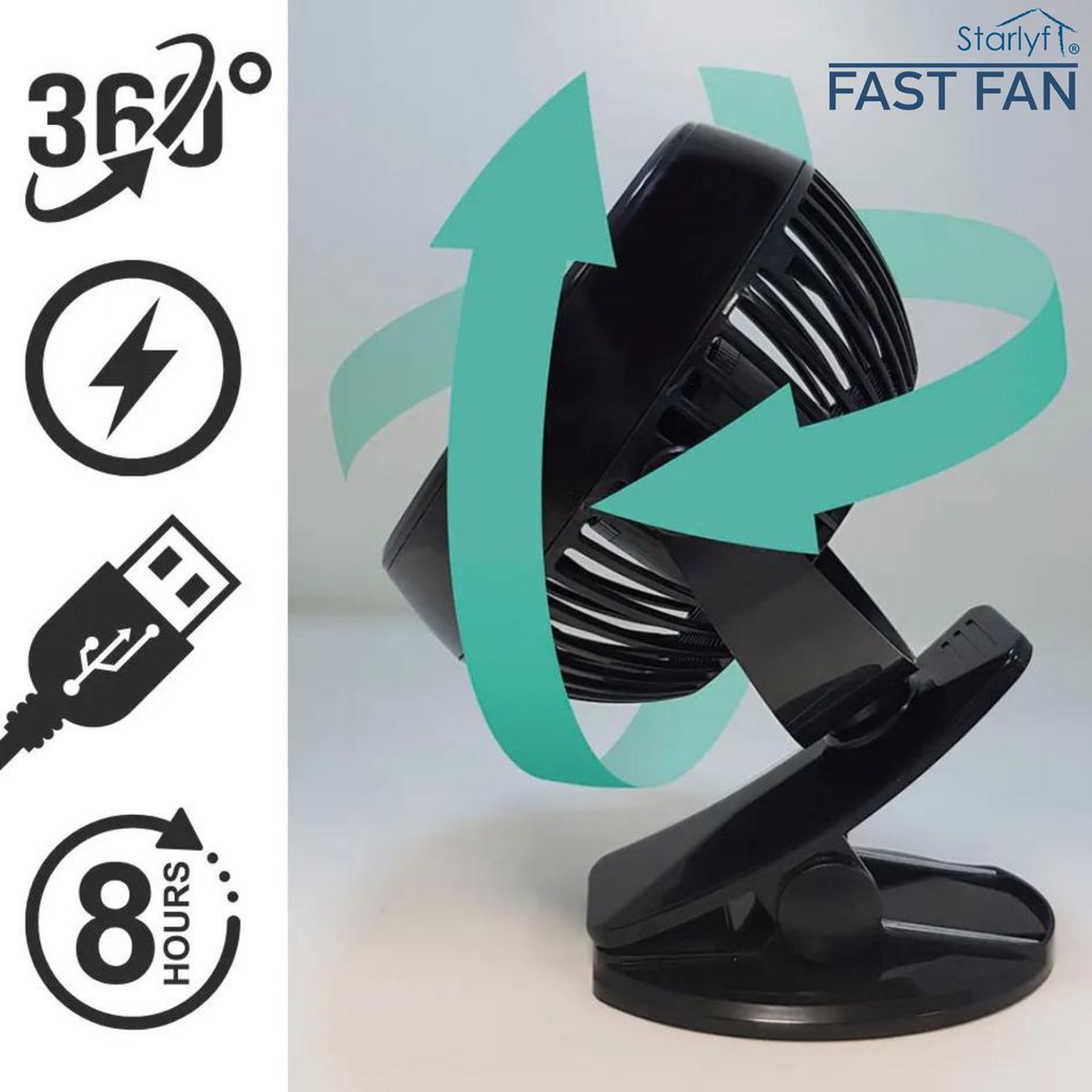 Starlyf® Fast Fan - 2er Set, Akku Ventilator, | Kaufland.de