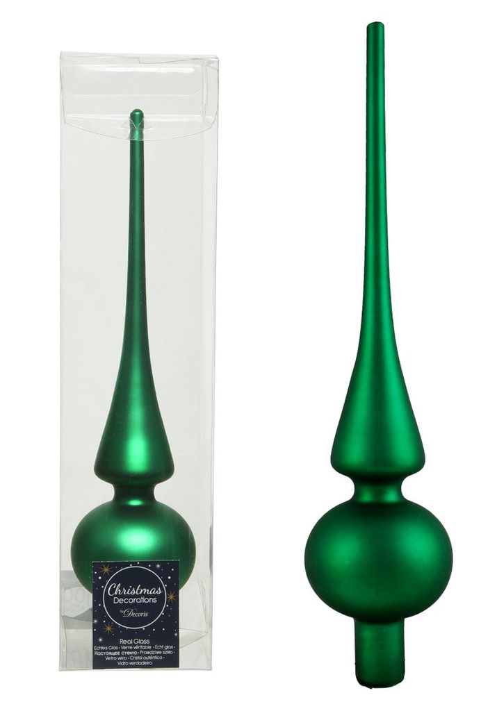Christbaumspitze Echt Glas 26 x 6 cm Matt | Kaufland.de